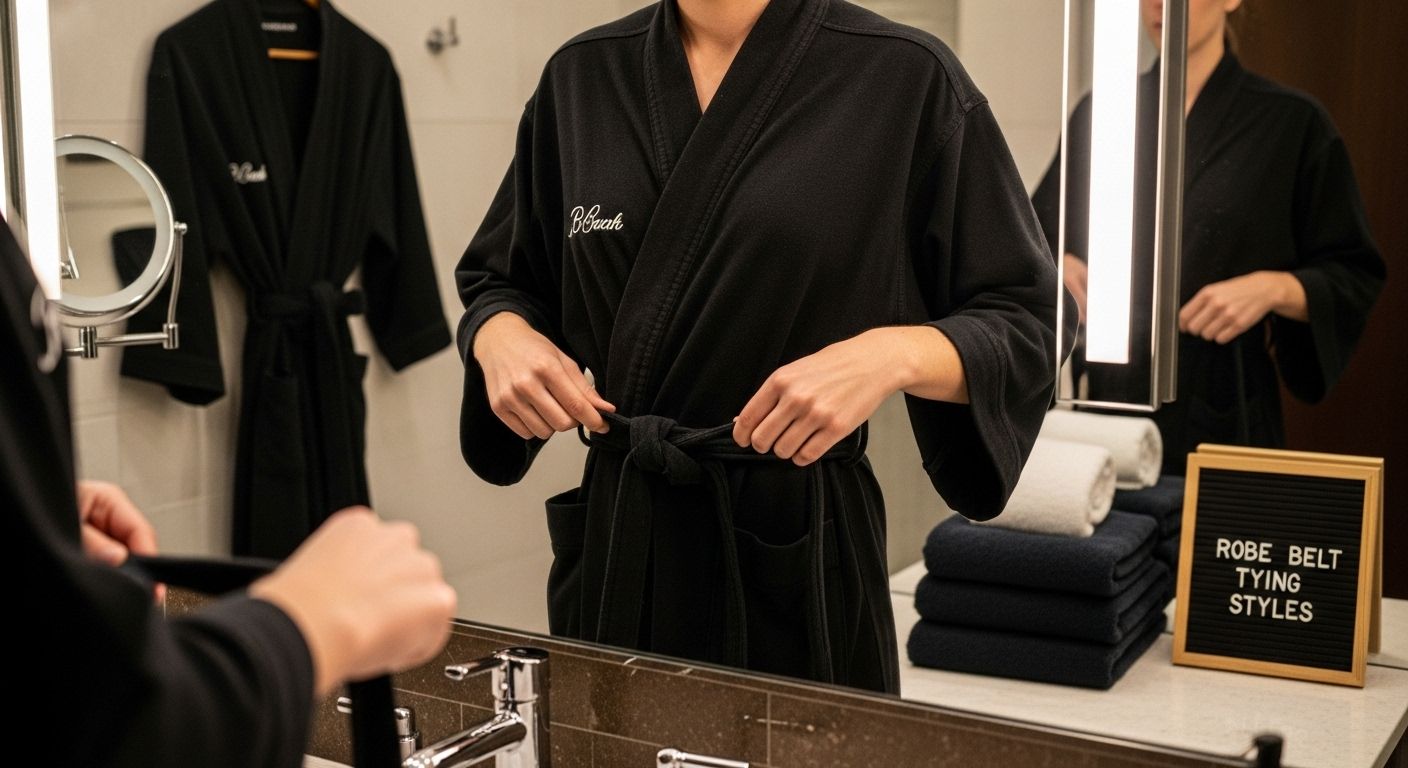 How to Tie a Robe Belt: 5 Elegant Styles – Lotus Linen