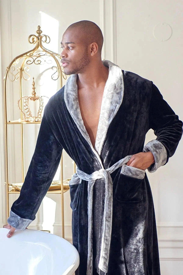 Softest Mens Plush Robes – Lotus Linen